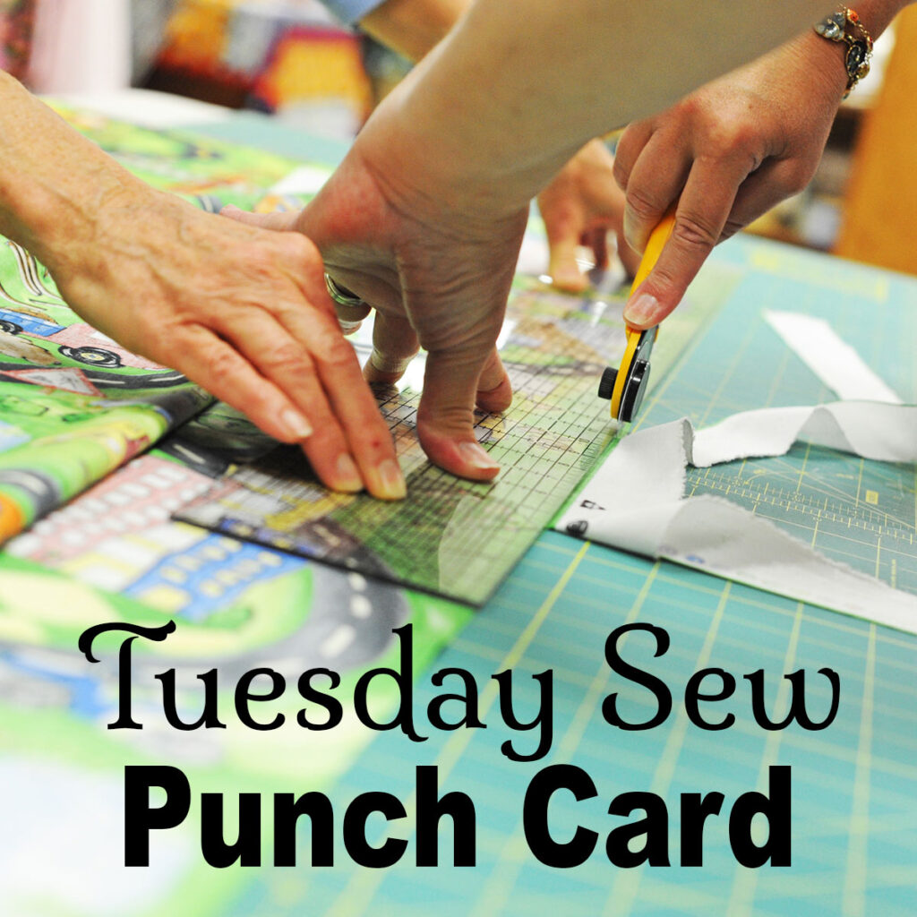 Tuesday Sew Punch Card | Ben Franklin Crafts and Frame Shop