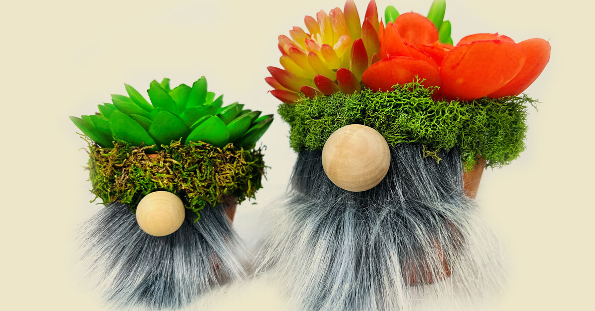 Potted Spring Gnomes | Ben Franklin Crafts and Frame Shop