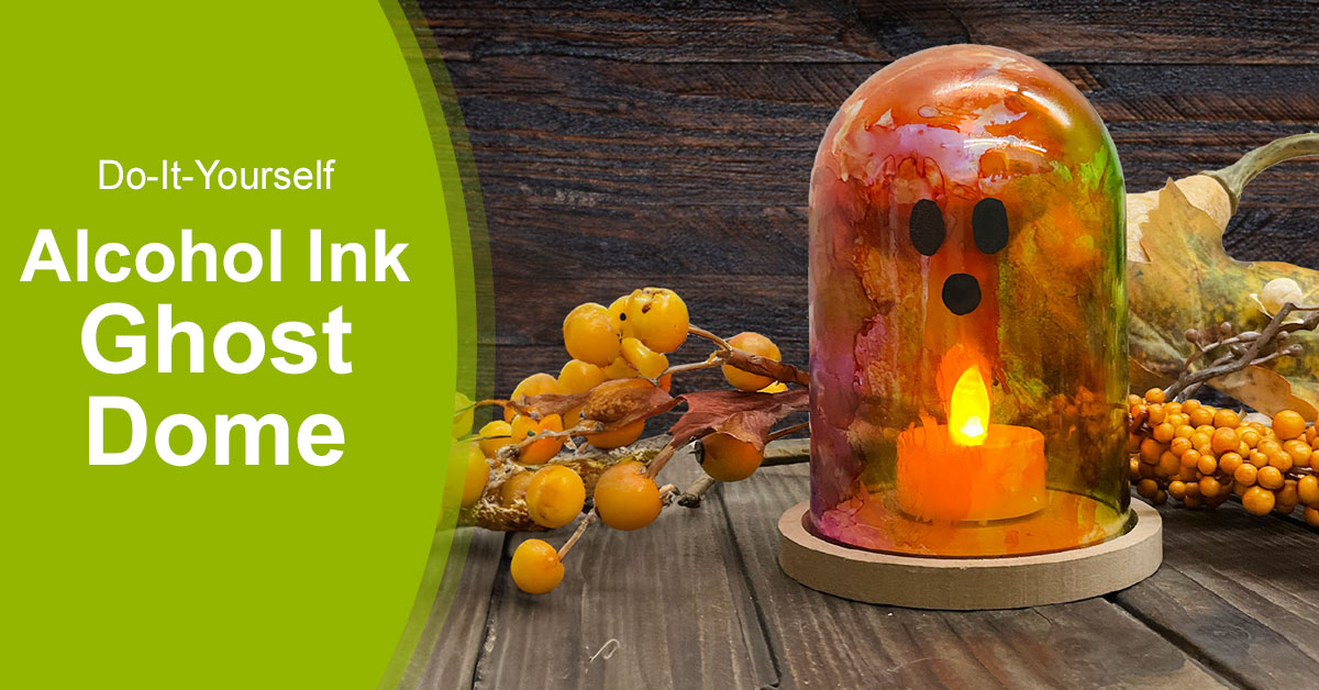 DIY Alcohol Ink Ghost Dome | Ben Franklin Crafts and Frame Shop