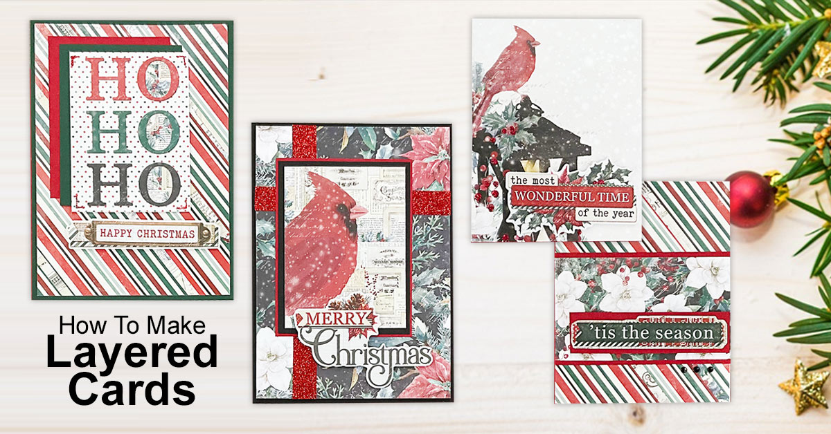 How to Make Layered Cards | Ben Franklin Crafts and Frame Shop